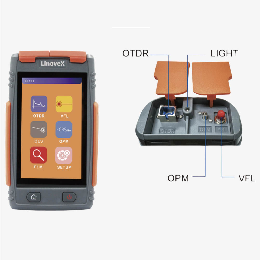 OTDR Mini 1000 Smart Linovex 4'ü bir arada